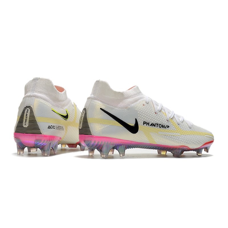 Nike Phantom GT2 Elite DF FG Motivation - White Bright Crimson Volt Black