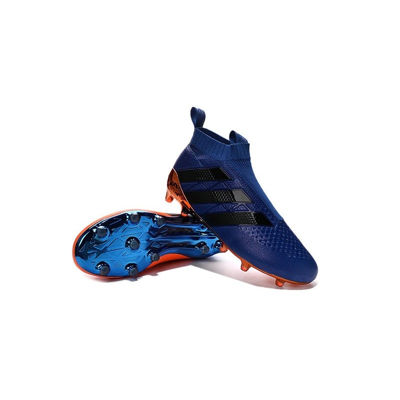 adidas ACE 16+ Pure Control FG Top Football Boots Blue Orange Black