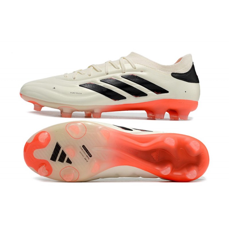 Adidas Copa Pure 2 Elite + FG KT Solar Energy - Ivory Core Black Solar Red