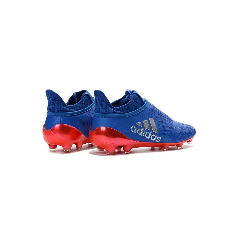 adidas X 16+ Purechaos FG News 2016 Soccer Shoes Blue Red Silver