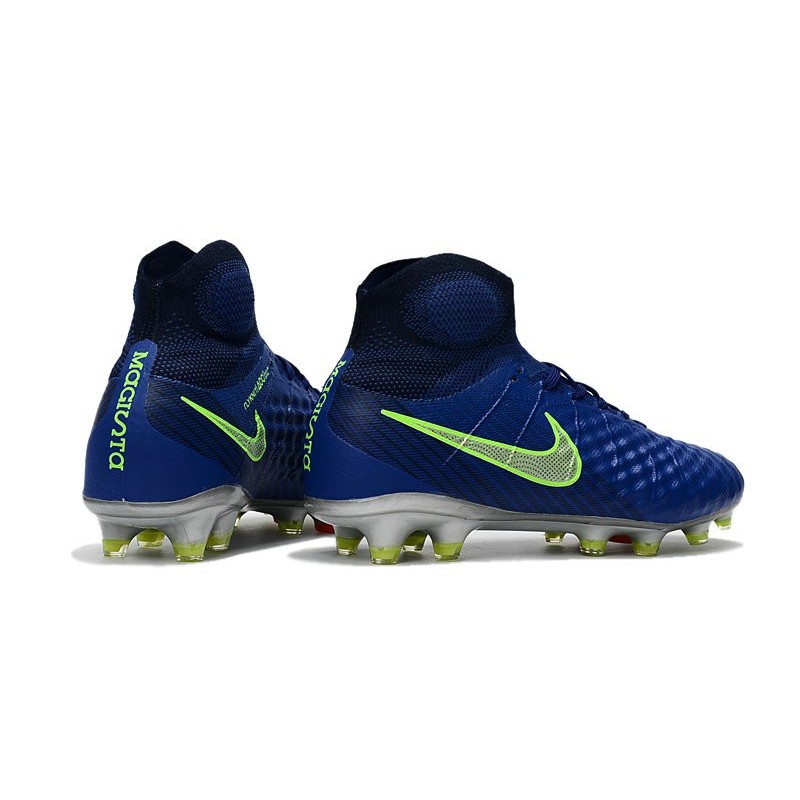 Nike Magista Obra 2 FG High Top Soccer Boots Deep Blue